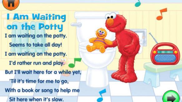 Potty Time with Elmo App Review | Common Sense Media