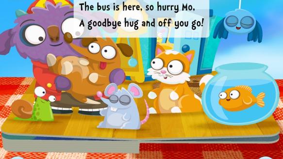 Wake Up Mo! ~ 3D Interactive Pop-Up Book App Review | Common Sense Media