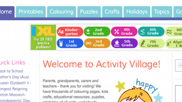 Activity Village Website Review | Common Sense Media