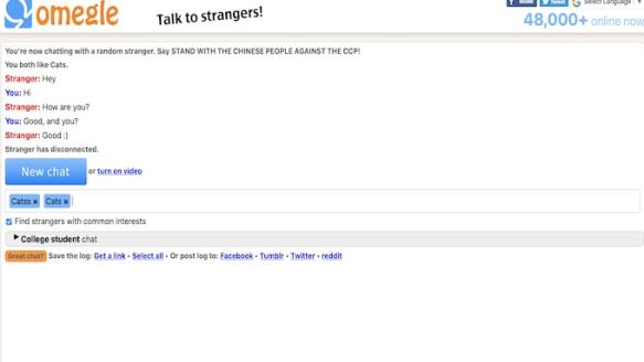 Omegle Website Review | Common Sense Media
