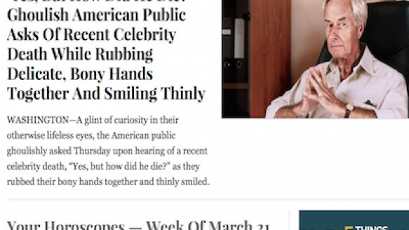 The Onion Website Review | Common Sense Media