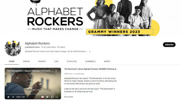 Alphabet Rockers YouTube Review | Common Sense Media